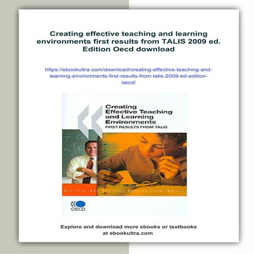 Creating effective teaching and learning environments first results ...