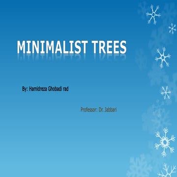 minimalist Tree | PPTX