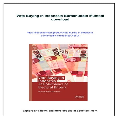 Vote Buying In Indonesia Burhanuddin Muhtadi | PDF