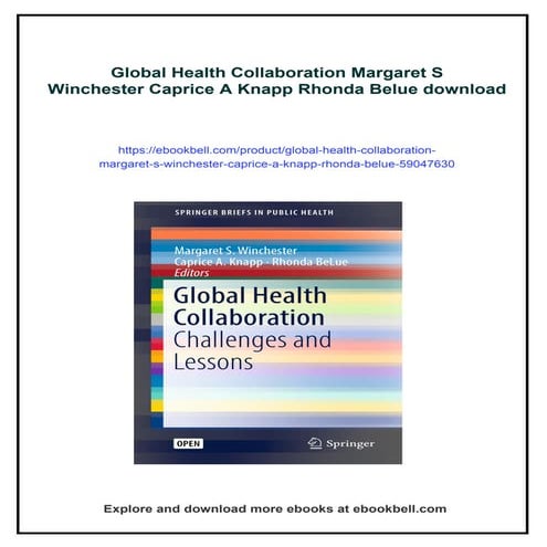 Global Health Collaboration Margaret S Winchester Caprice A Knapp ...