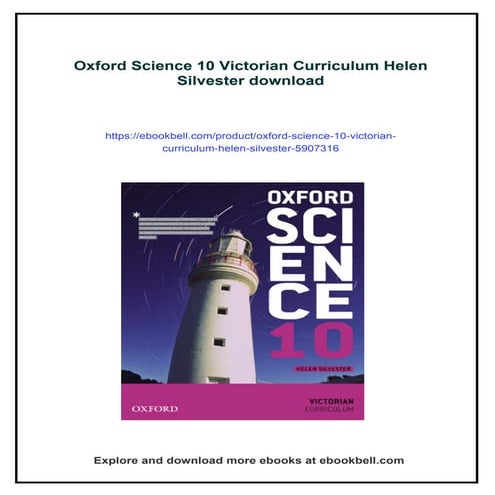 Oxford Science 10 Victorian Curriculum Helen Silvester | PDF