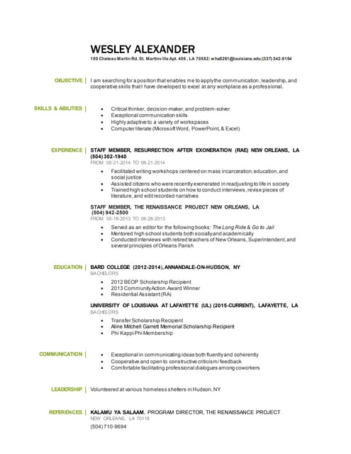 Resume Revised | PDF
