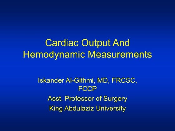 HEMODYNAMICS MONITORING IN CRITICALLY ILL PATIENTS: ASSESSMENT OF FLUID ...
