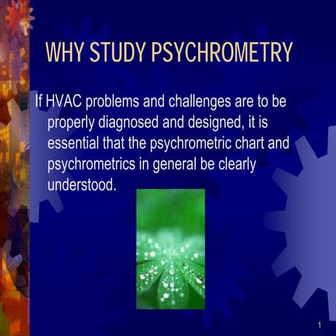 Psychrometric chart and process | PDF