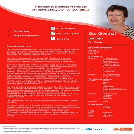 CV Capgemini Sogeti Else Glenthøj Sanogo | DOCX
