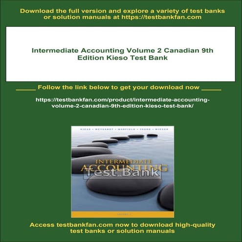 Intermediate Accounting Volume 2 Canadian 9th Edition Kieso Test Bank | PDF
