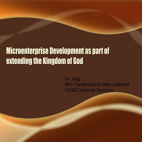 TUL 560-6-1Christian Microenterprise Development | PPTX