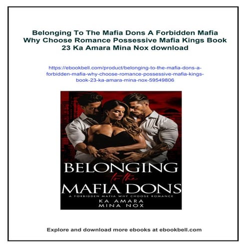 Belonging To The Mafia Dons A Forbidden Mafia Why Choose Romance Possessive Mafia Kings Book 23 ...