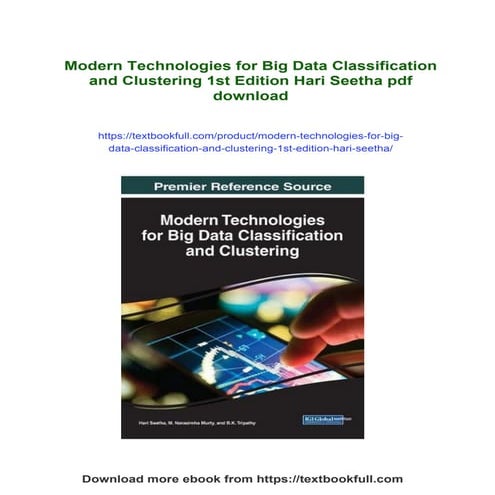 Modern Technologies for Big Data Classification and Clustering 1st ...