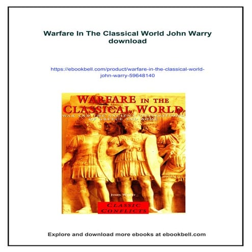 Warfare In The Classical World John Warry | PDF