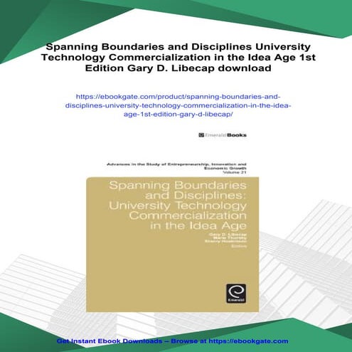 Spanning Boundaries and Disciplines University Technology ...