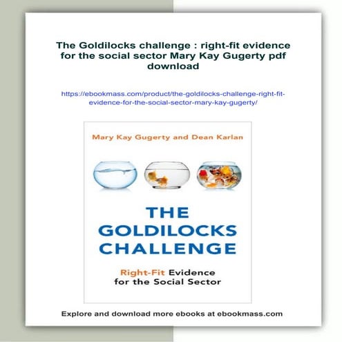 The Goldilocks challenge : right-fit evidence for the social sector ...