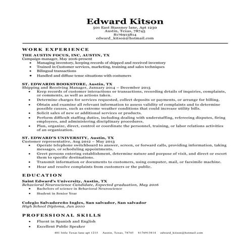 Elizabeth Walton Resume 2017 | DOCX