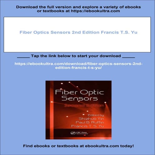 Fiber Optics Sensors 2nd Edition Francis T.S. Yu | PDF