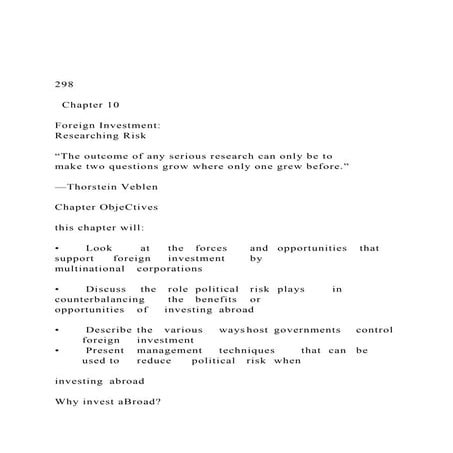 298 Chapter 10Foreign Investment Researching Risk.docx