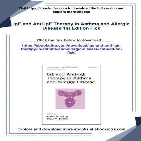 IgE and Anti IgE Therapy in Asthma and Allergic Disease 1st Edition ...