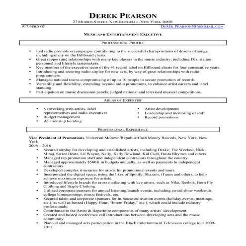 Derek Pearson Resume | PDF