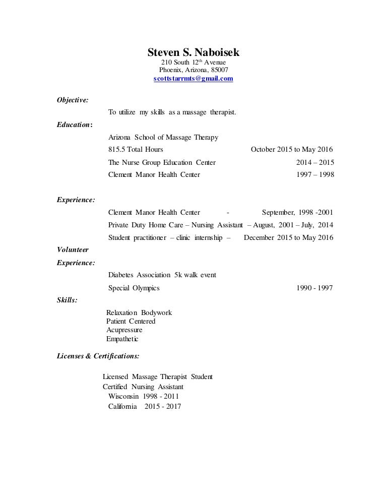 Steven S resume II