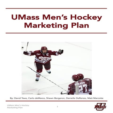 UMass Men's hockey marketing plan | PDF