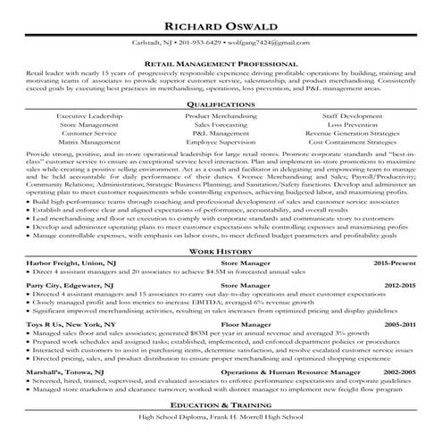 Richard Oswald Resume 2016 | PDF