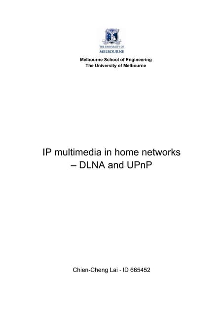 DLNA | PPTX | Home Entertainment Systems | Consumer Electronics