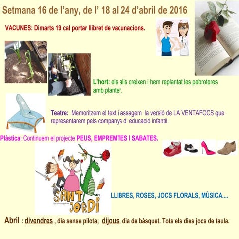 Agenda setmana 23-juny-15-16 | PPT