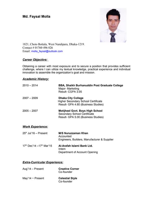 CV Syed Hamza Ali | DOCX | Islam | Religion & Spirituality