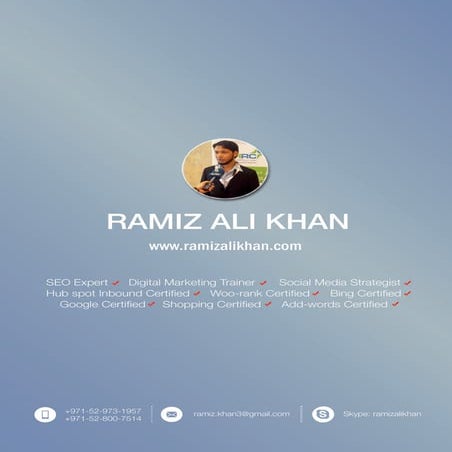 Ramiz Ali Khan cv (1) | PDF
