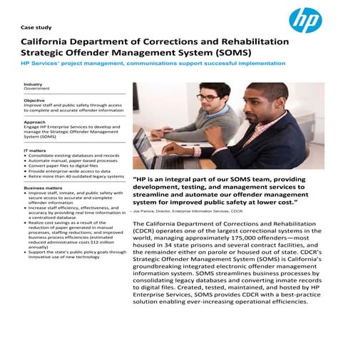SOMS HP case study 2014 | PDF