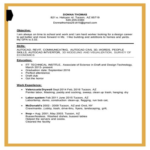 Donna Thomas resume | PDF