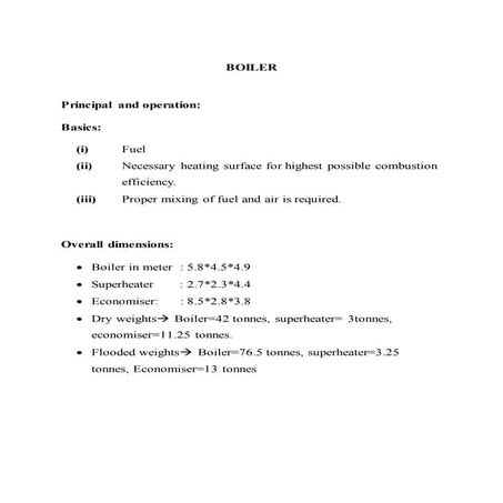 BOILER | DOCX | Chemistry | Science