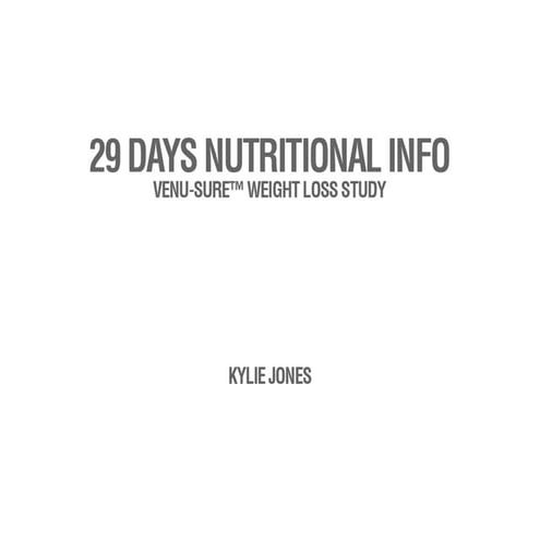 29 Days Nutritional Information | PDF | Healthy Cooking and Eating ...