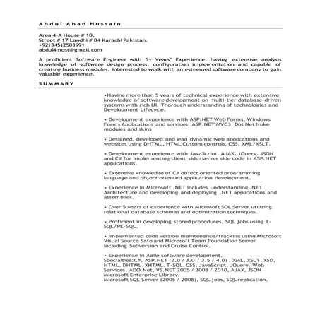 Abdul Ahad CV | DOCX