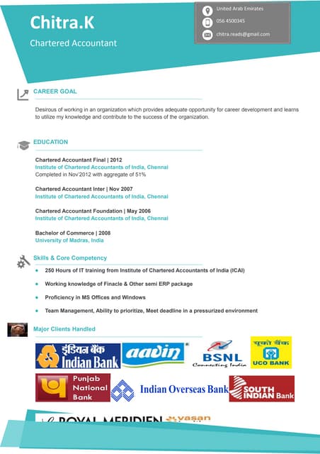 Resume1 | DOC | Business Accounting & Finance | Business