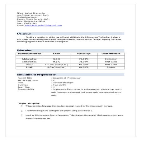 Aniket updated resume 3 | PDF
