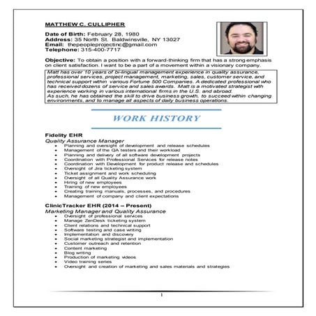 matt cullipher resume | DOCX
