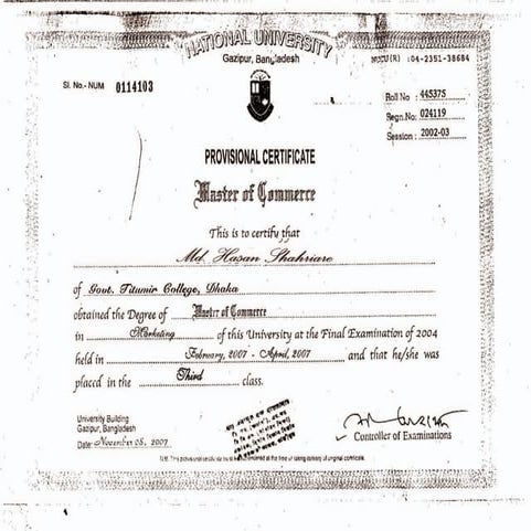 MCom_Certificate | PDF