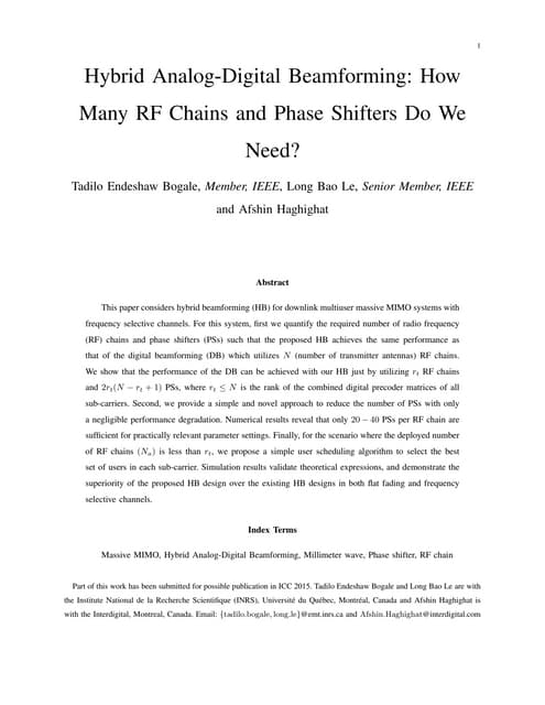 PARALLEL SEQUENCE SPREAD SPECTRUM SYSTEM SIMULATION WITH RAPP MODEL | PDF