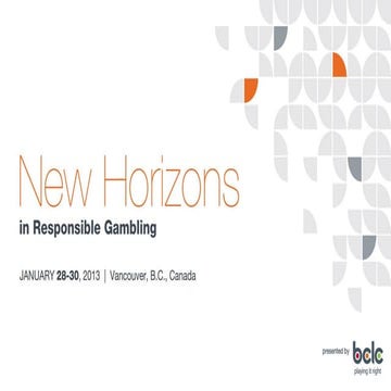 Michael Stephens - Self-Exclusion, Responsible Gambling and the Courts ...