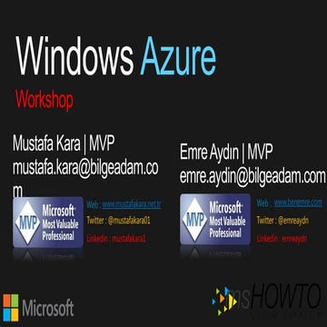 Windows Azure Workshop | PPTX