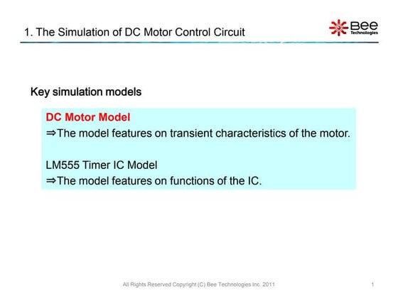 Simple Model of DC Motor using LTspice | PDF
