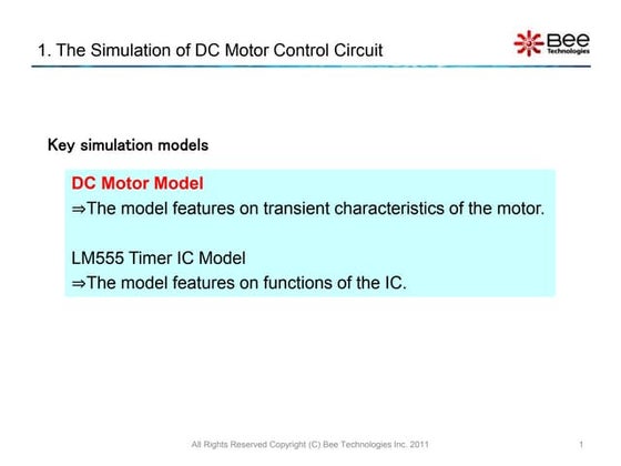 Simple Model of DC Motor using LTspice | PDF