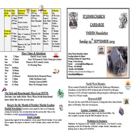 29 September 2019 Newsletter | PPT