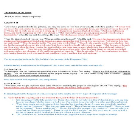 The parable of the sower | PPT