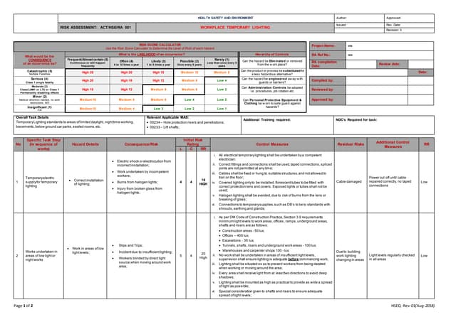 2 fire risk assessment template risk assessment templates | DOCX