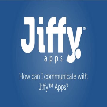 How can I communicate with Jiffy? | PDF | Email | Internet