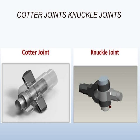 Cotter joints | PPTX