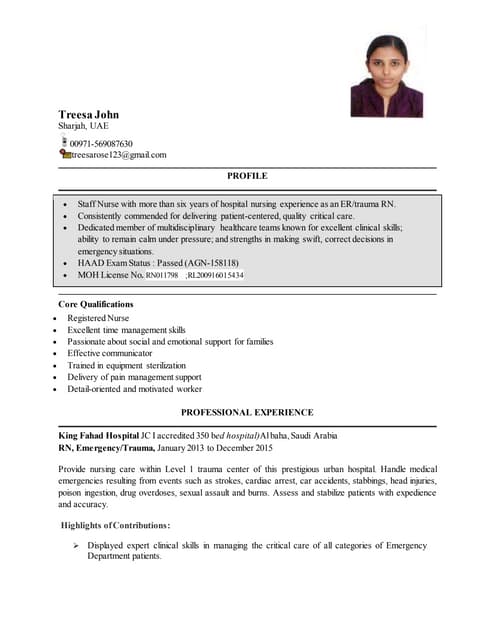 DHA RN CV | PDF