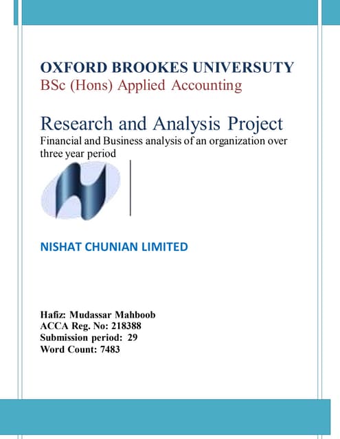 Sample Oxford Brookes BSC Hons OBU RAP Thesis Writing and Mentoring ...