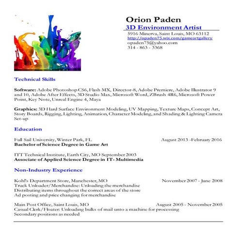 Paden_Orion_GameArt_Resume | PDF